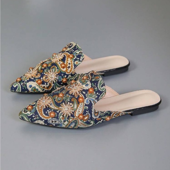 Shoes | Embellished Beaded Fashion Mules | Poshmark